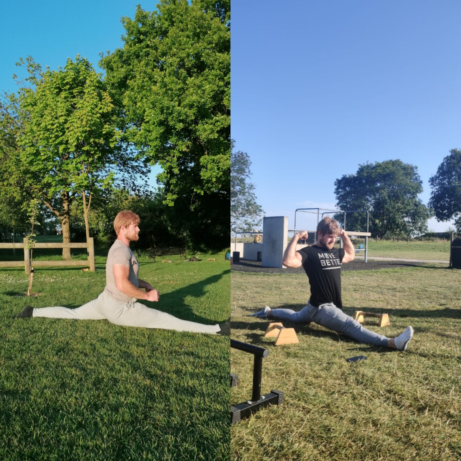 ‘Bad side’ front split before & after – Straight Talking Fitness